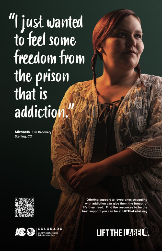Bilingual Freedom from Addiction Poster - Lift The Label